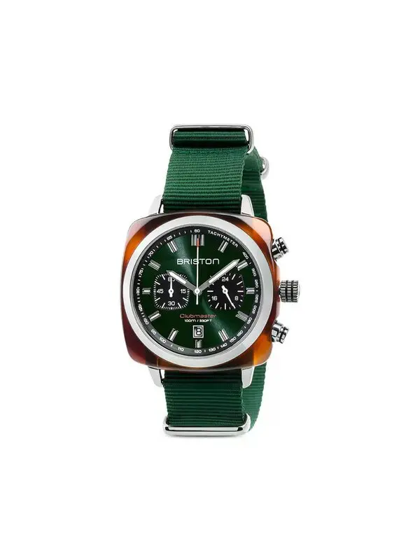 BRISTON Clubmaster Sport 42mm Watch - Green