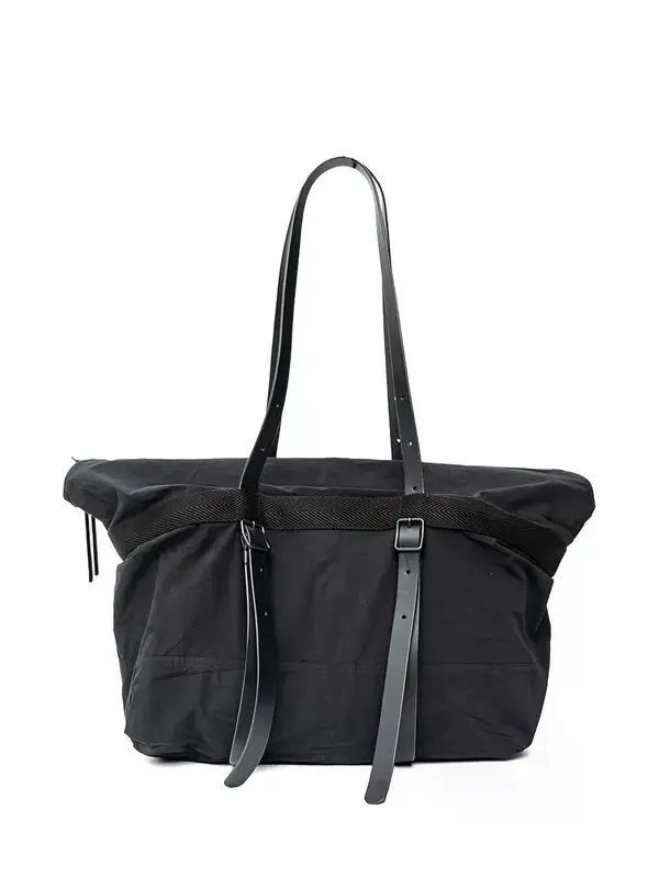 THE VIRIDI-ANNE Buckle-detail Tote Bag - Black