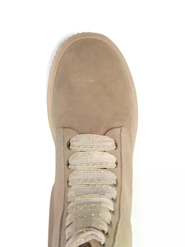 JANET & JANET Logo-detail Lace-up Boots - Neutrals