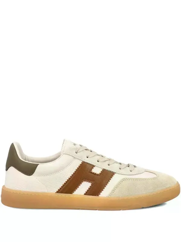 Hogan Logo Appliqué Sneakers - Neutrals