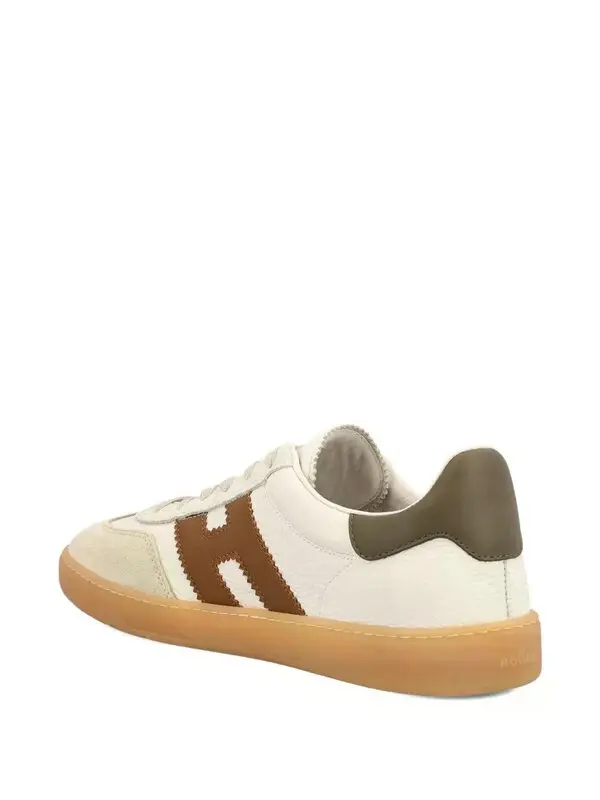 Hogan Logo Appliqué Sneakers - Neutrals