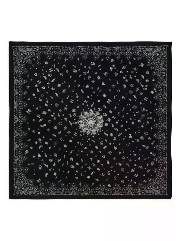 Zadig&Voltaire Printed Scarf - Black