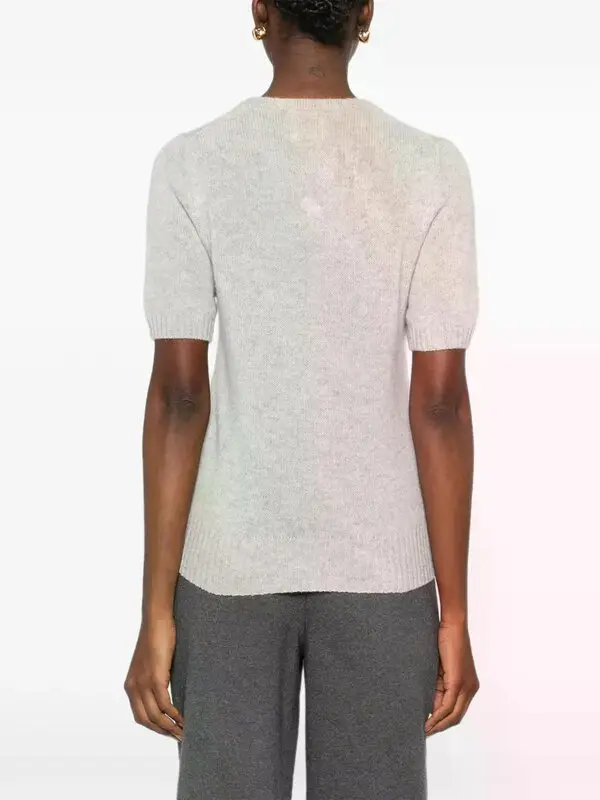 ALLUDE Short-sleeve Sweater