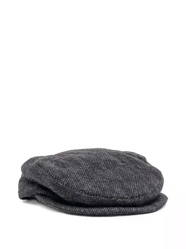 FORME D'EXPRESSION Herringbone Newsboy Cap - Grey