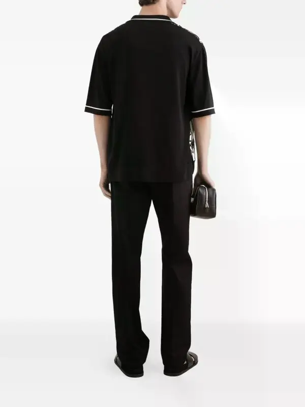 Dolce & Gabbana Floral Striped Shirt