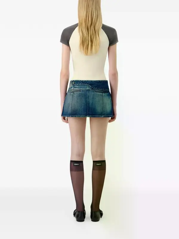 Coperni Paneled Denim Mini Skirt