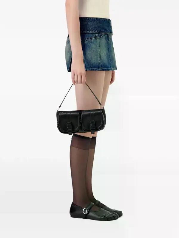 Coperni Paneled Denim Mini Skirt - Blue