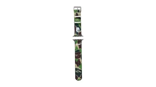 A BATHING APE Abc Camo Nato Watch Band - Green