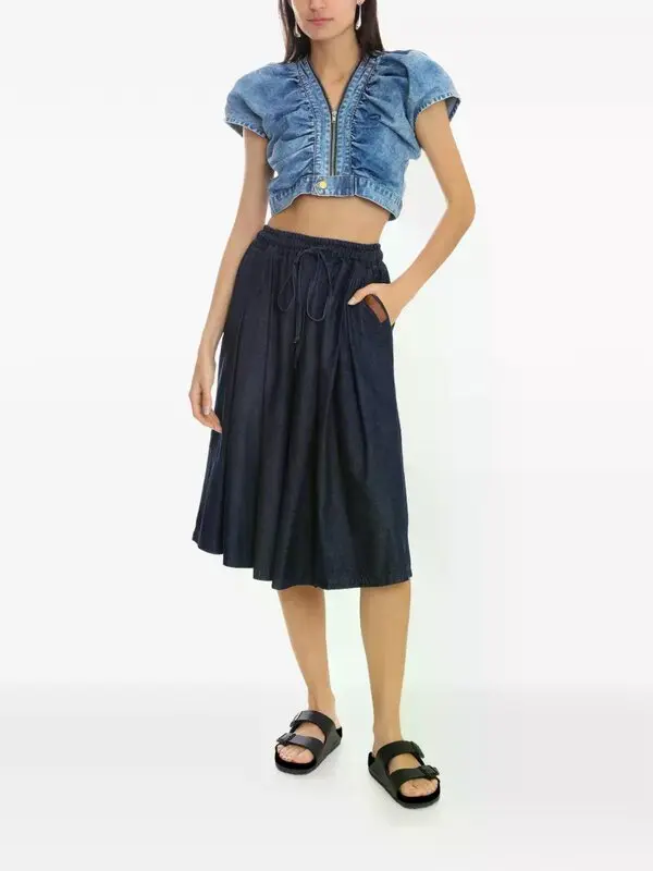 AMAPO Cotton Drawstring Skirt