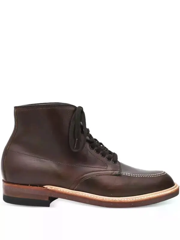 Alden Lace-up Boots With Topstitching