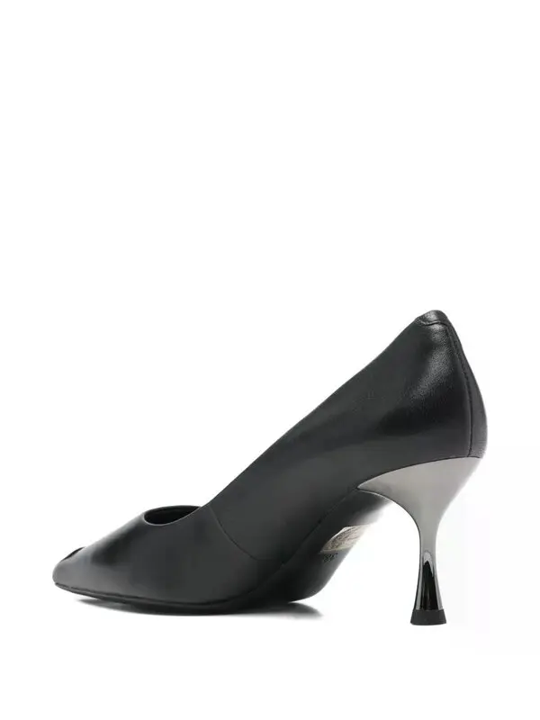 CULT Metal-heel Leather Pumps