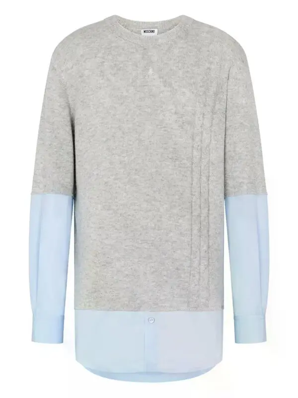 Moschino Panelled Long-sleeve Sweater