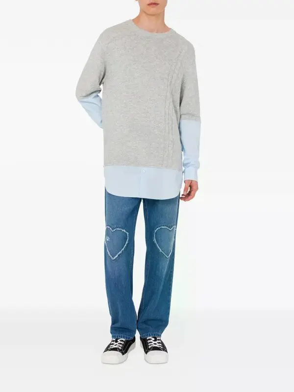 Moschino Panelled Long-sleeve Sweater