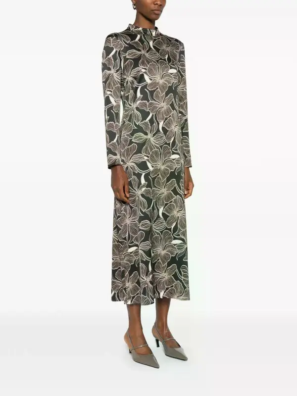 Marc O'polo Floral-print Dress - Grey