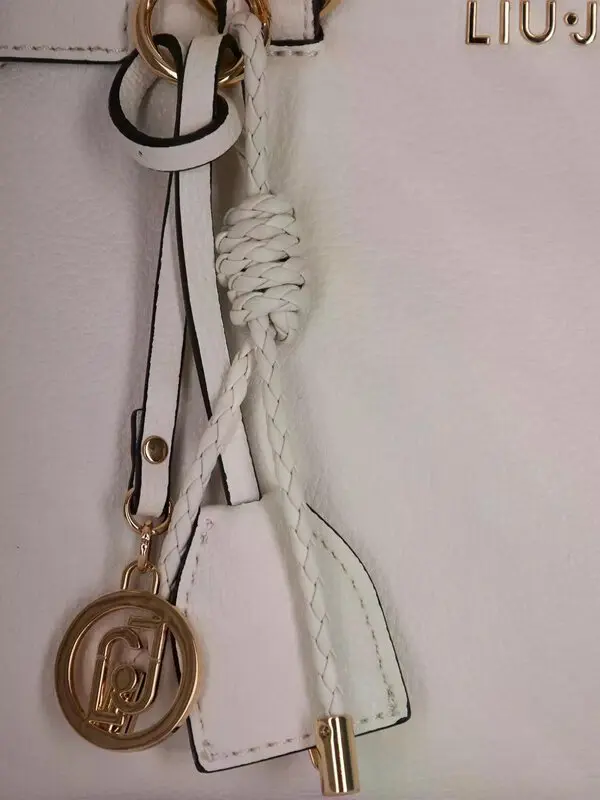 Liu Jo Braided-handle Tote Bag With Charm Detail - Neutrals