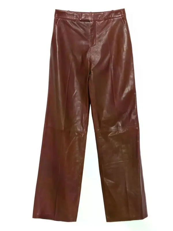 ARMA Leather Straight-leg Trousers
