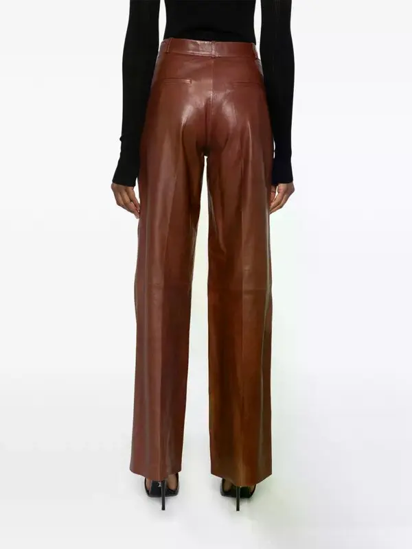 ARMA Leather Straight-leg Trousers