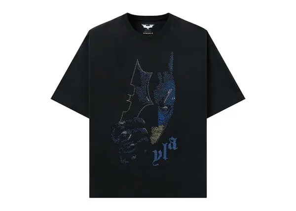 YOUNGLA X Rhinestone Tee Shirt - Batman