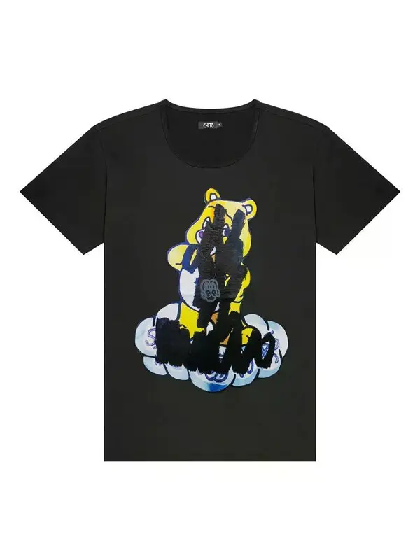 CHITO Bear-print T-shirt - Black