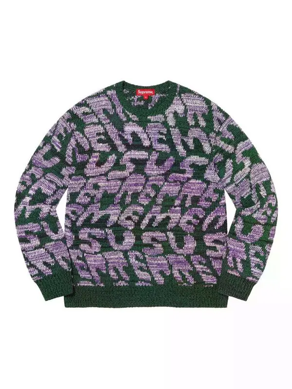 Supreme Patterned Sweater - Green