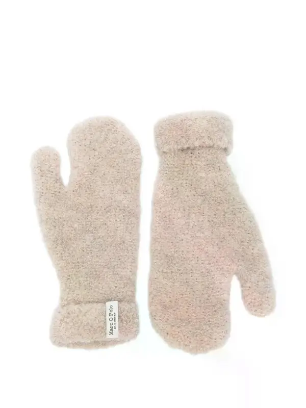Marc O'polo Turn-up Cuffs Mittens - Neutrals