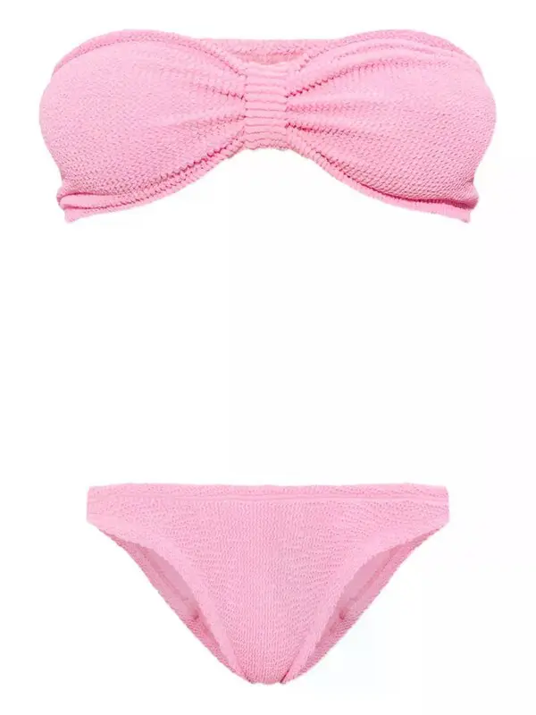 Hunza G Jean Crinkle Knot Bikini - Pink