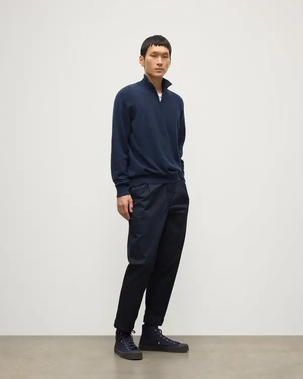 Johnstons Of Elgin Classic Cashmere Zip Neck Jumper