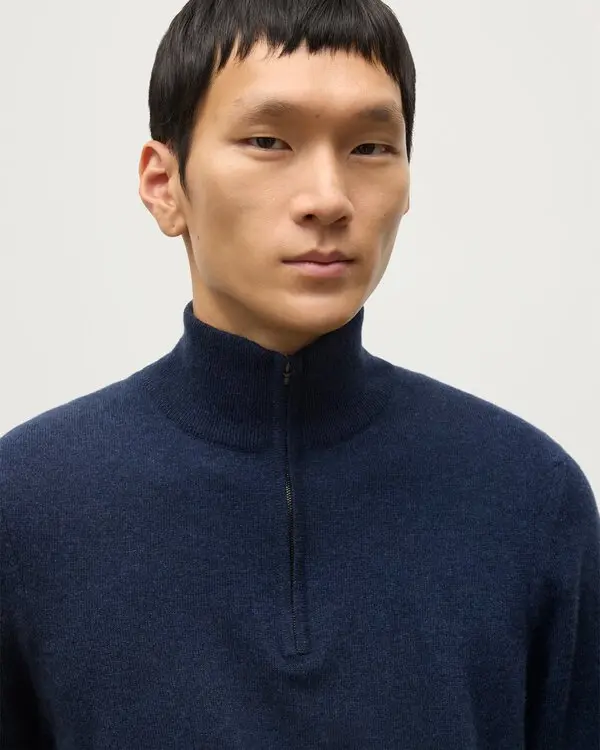 Johnstons Of Elgin Classic Cashmere Zip Neck Jumper