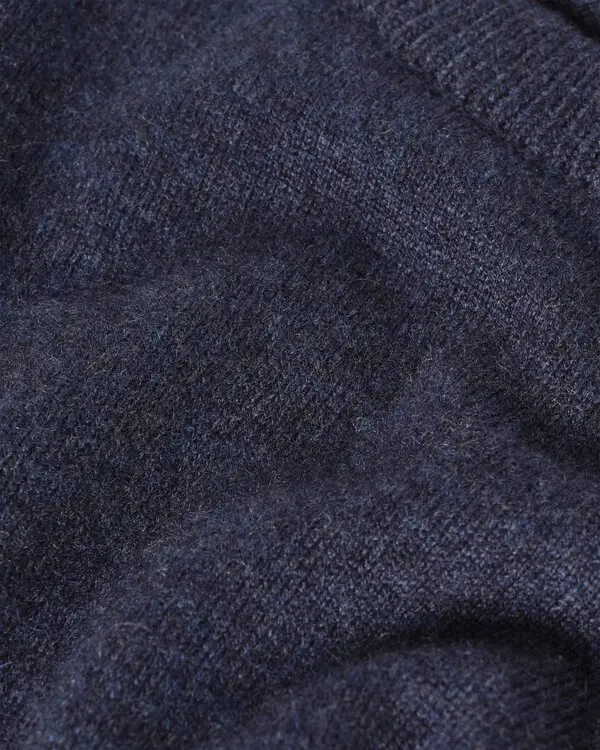 Johnstons Of Elgin Cashmere Crew Jumper - Navy