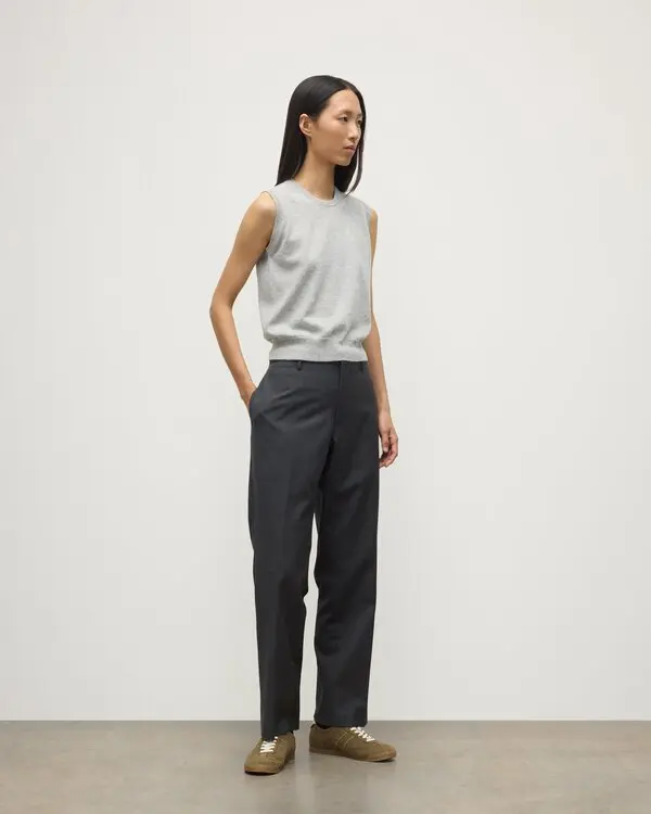 Johnstons Of Elgin Classic Cashmere Tank - Grey