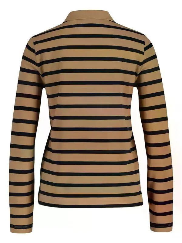 Gant Striped Polo Top - Neutrals
