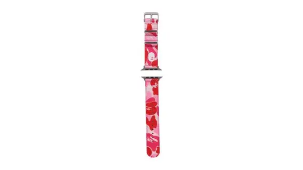 A BATHING APE Abc Camo Watch Band - Pink