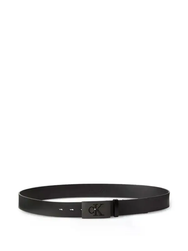 Calvin Klein Logo-buckle Belt - Black
