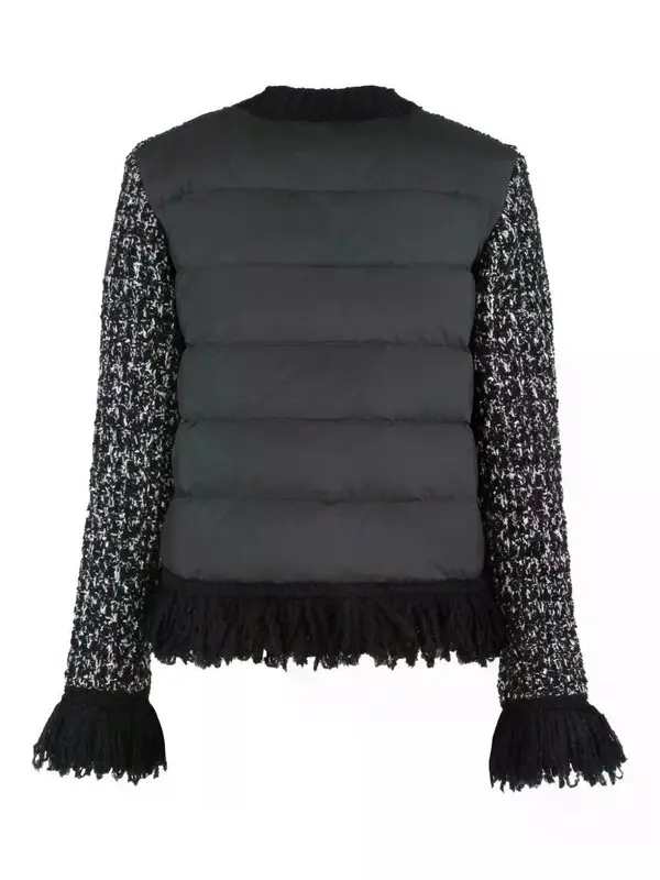 Moncler Fringe-trim Tweed Jacket