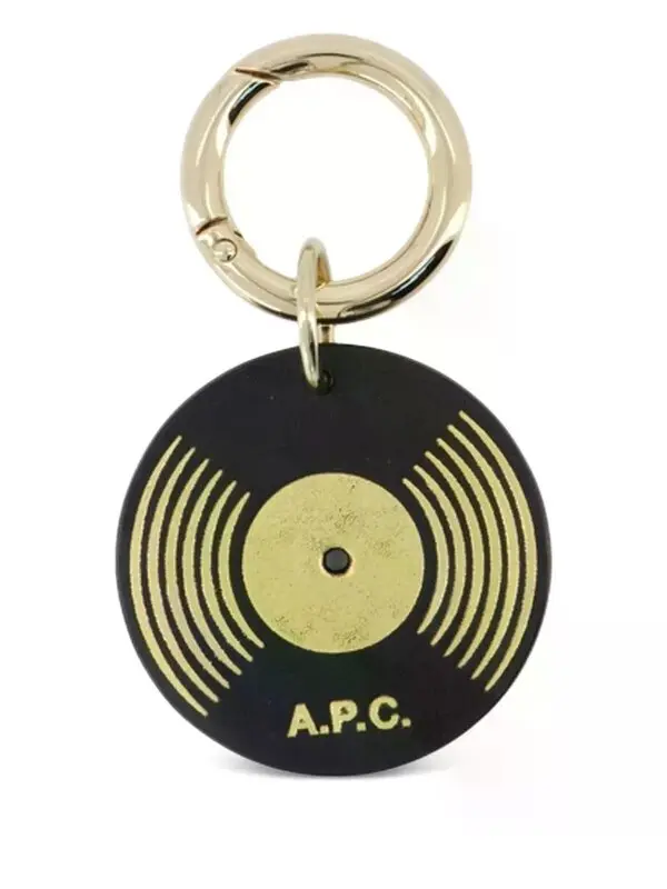A.p.c. Vinyl-embellishment Keyring - Black