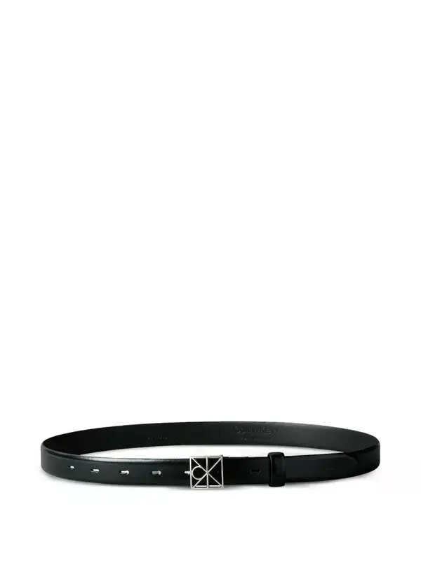 Calvin Klein Logo-buckle Belt - Black