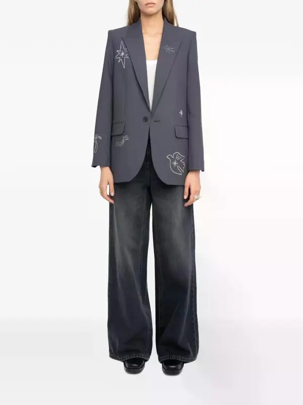 Zadig&Voltaire Embellished Single-breasted Blazer