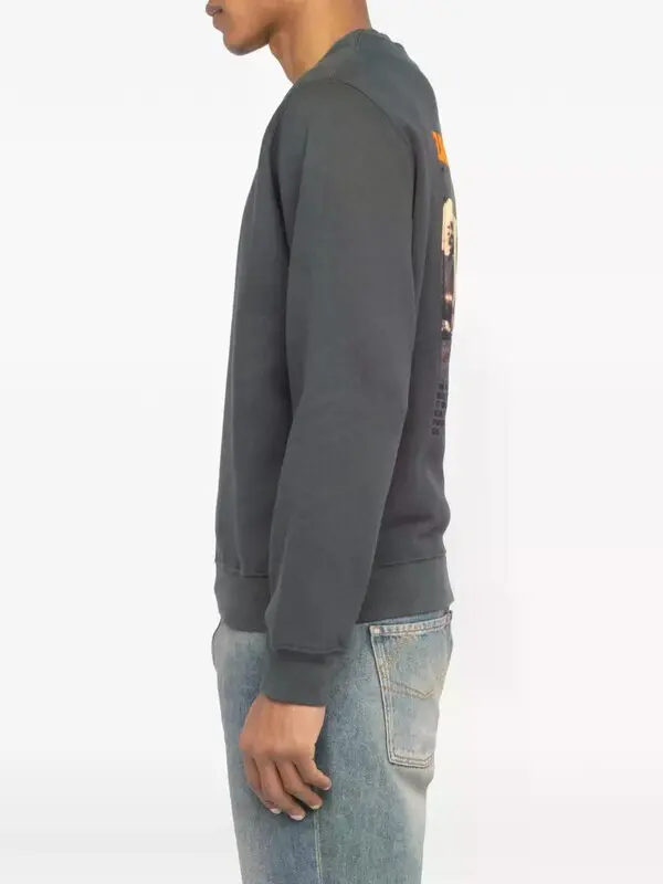 Zadig&Voltaire Aime Crewneck Sweatshirt With Graphic Prints - Grey