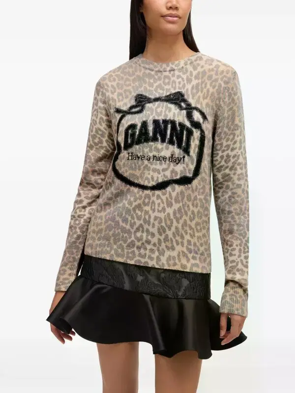 GANNI Graphic Wool Sweater