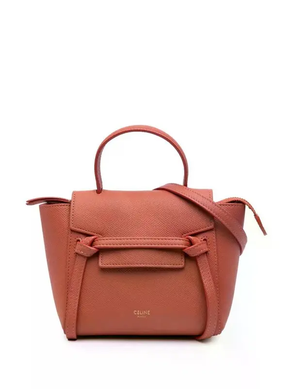 Celine 2020 Pico Grained Calfskin Belt Bag - Orange