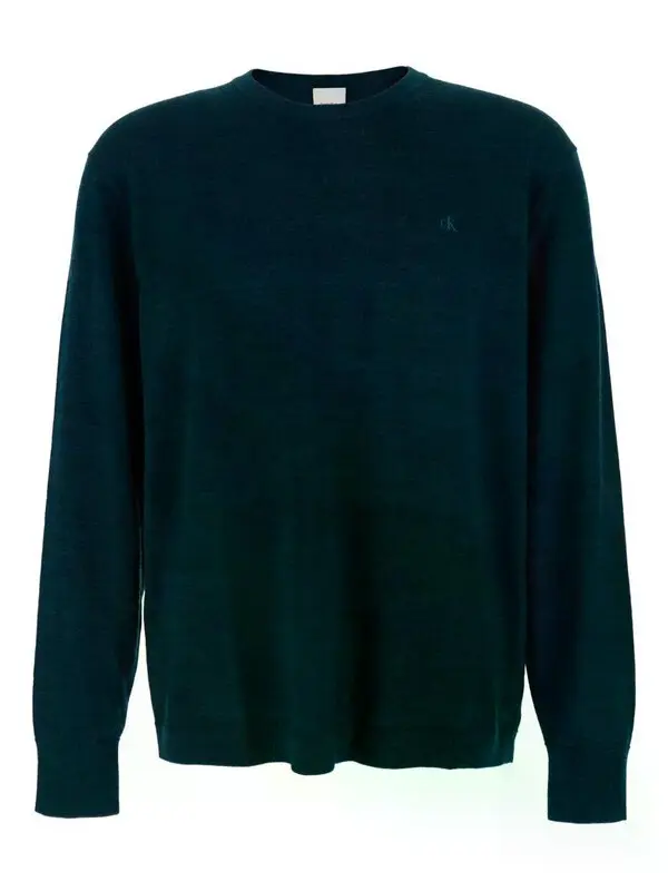 Calvin Klein Logo-embroidered Sweater - Blue