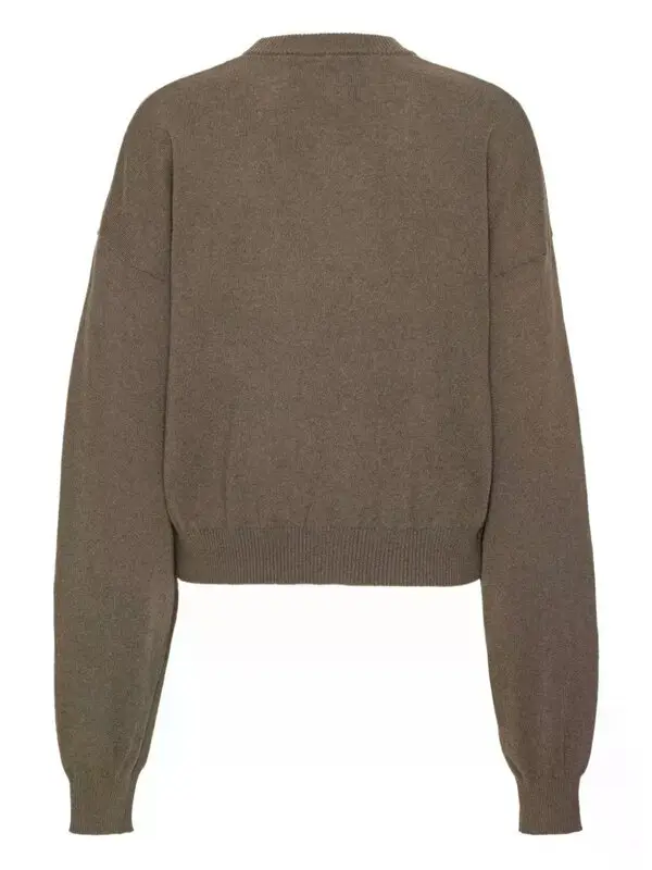 ROTATE BY BIRGER CHRISTENSEN Logo-patch Crew-neck Sweater