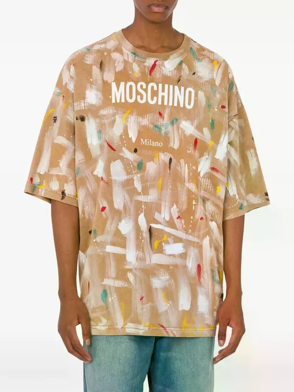 Moschino Printed Organic Cotton Jersey T-shirt