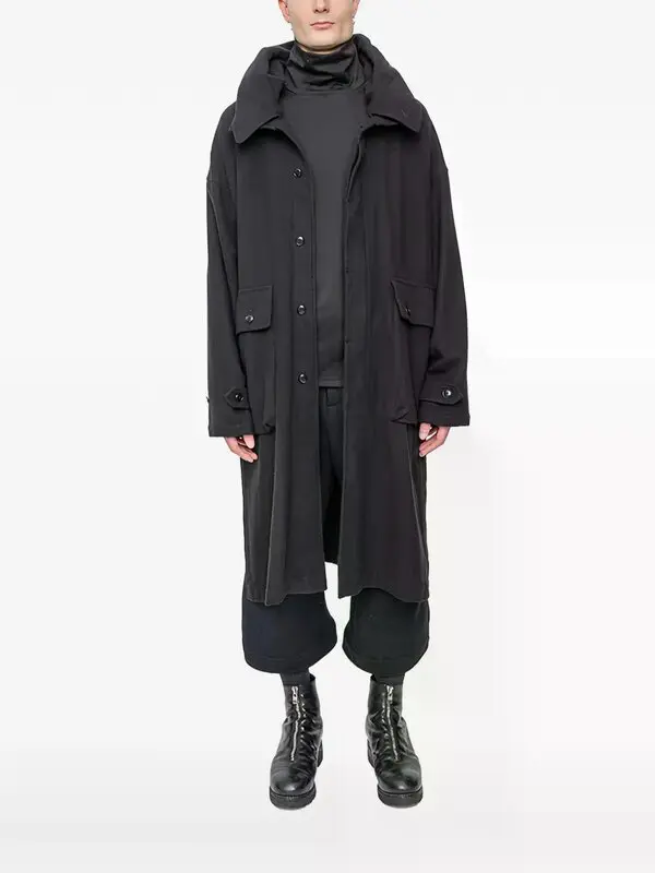 THE VIRIDI-ANNE Long Sleeve Button-up Parka