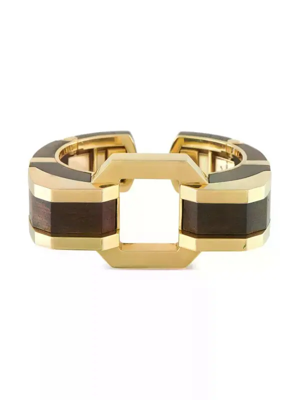 David Webb Geometric Cuff Bracelet - Gold