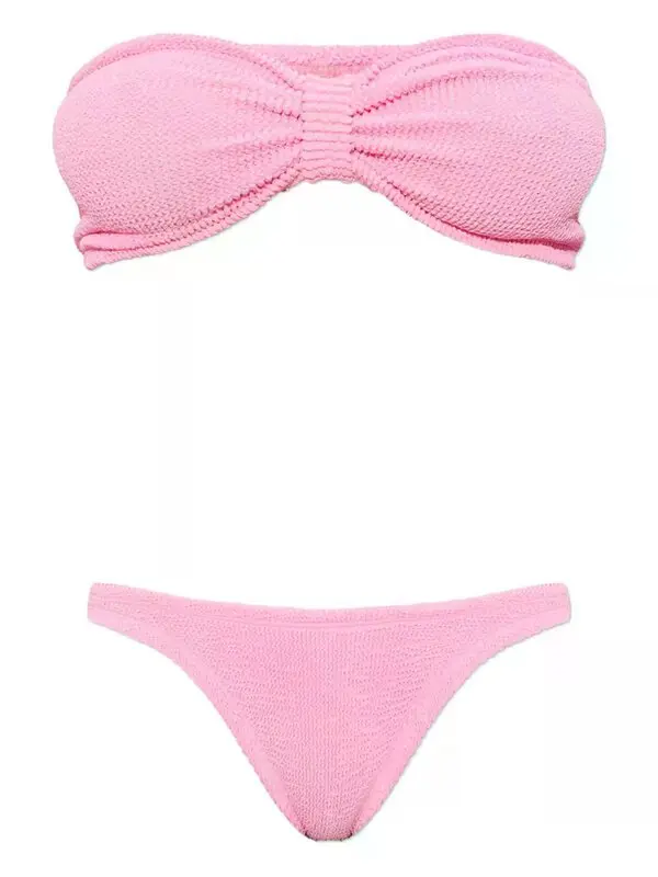 Hunza G Tina Crinkle Bikini - Pink
