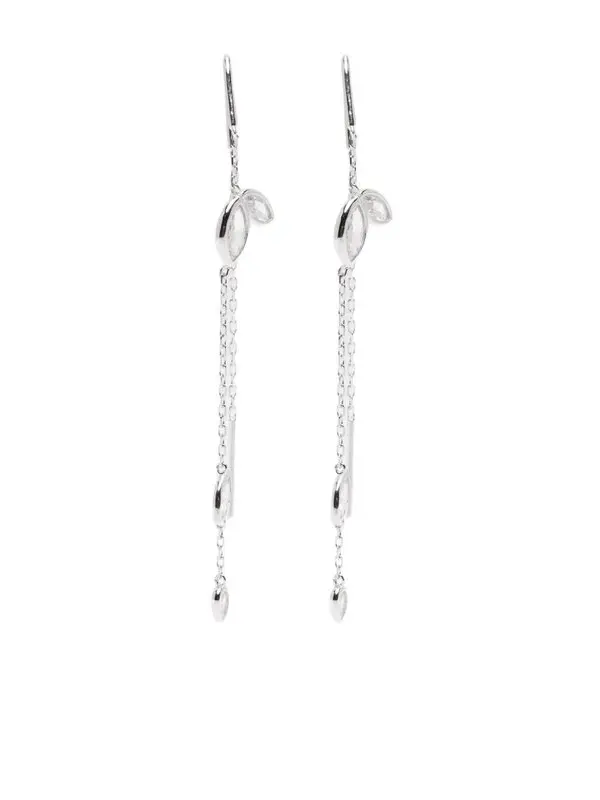 MARIA BLACK Swift 04 Chain Earrings - Silver