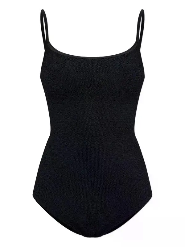 Hunza G Coverage Pamela Crinkle Swimsuit - Black