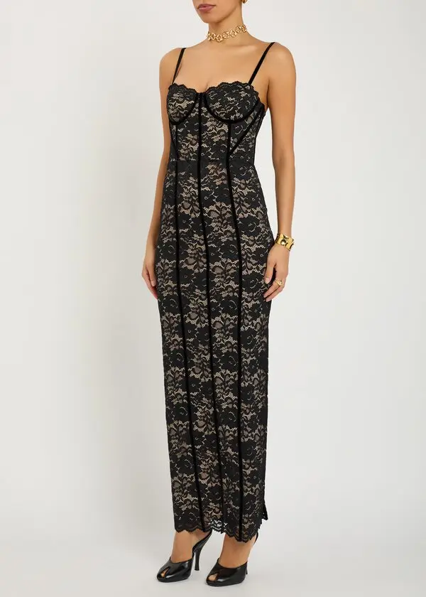 Alice + Olivia Carissa Lace Maxi Dress, Size 10