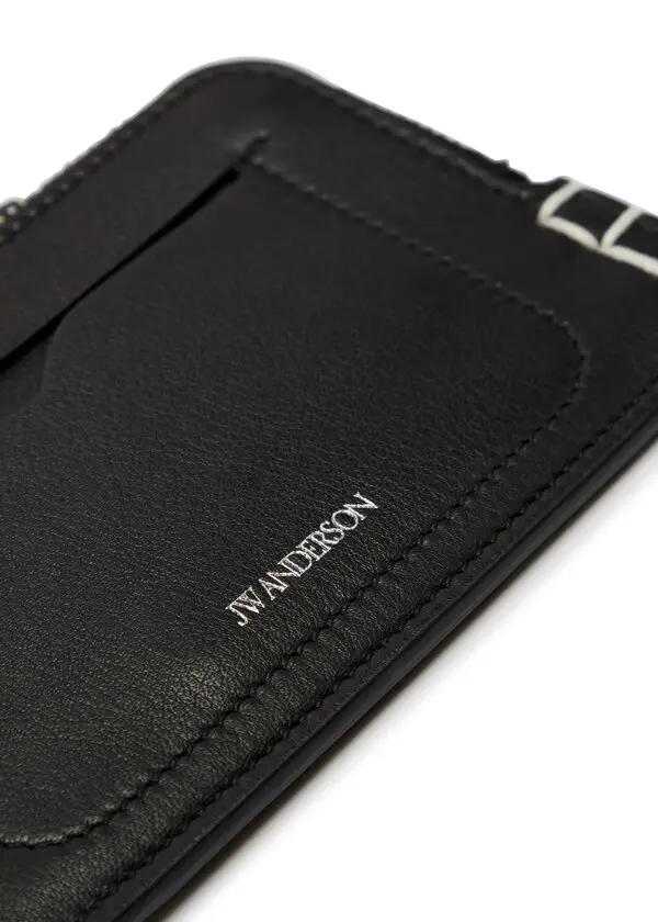 JW Anderson Loafer Leather Wallet - Black